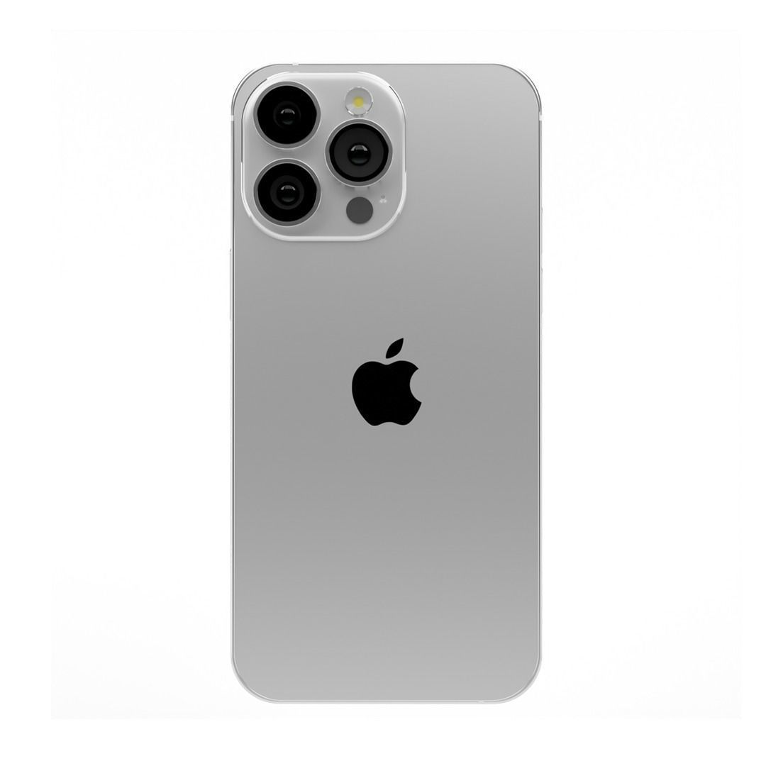 Iphone 14 Pro Max Silver 3D model | CGTrader