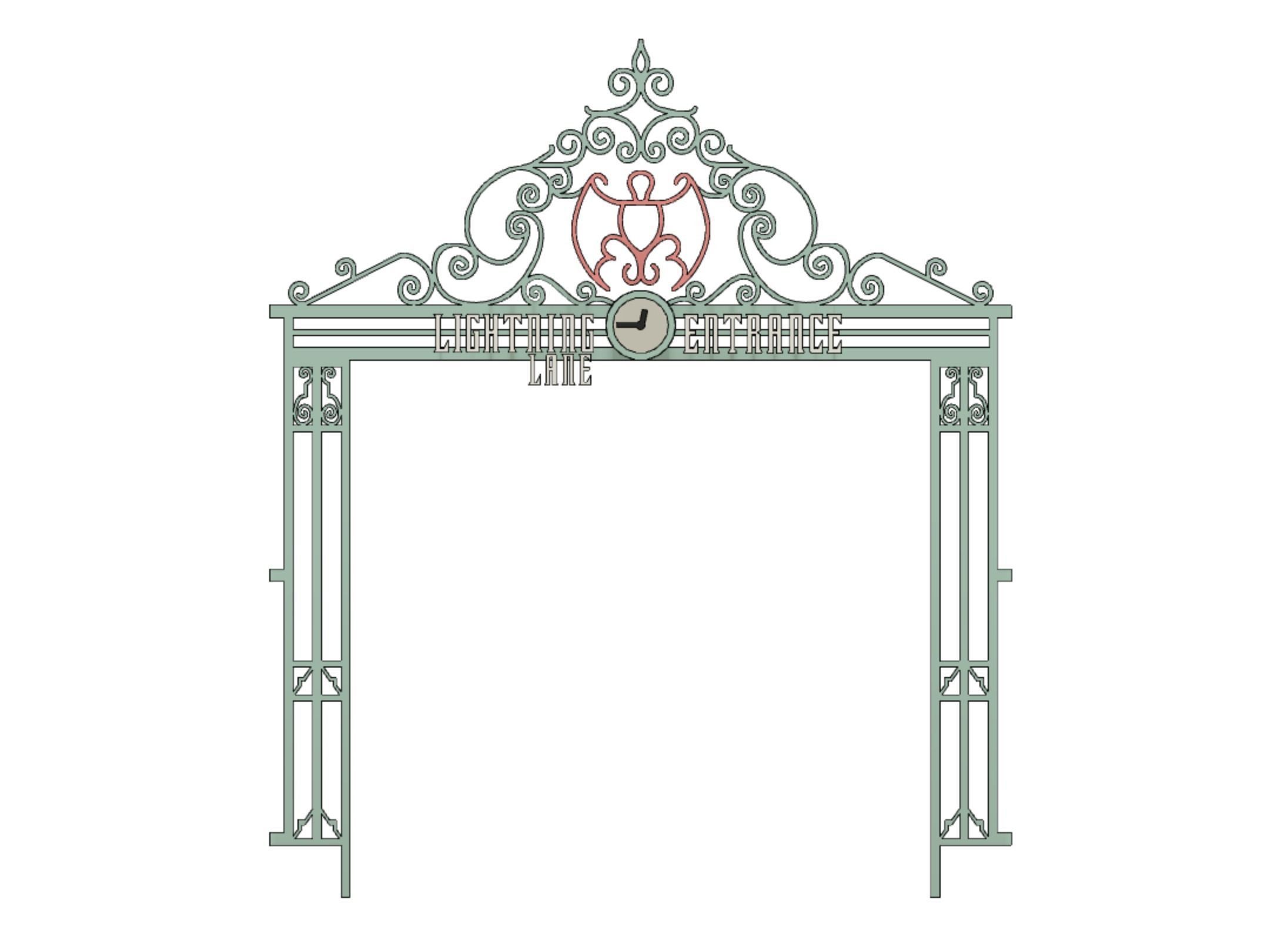 Spooky Haunted Mansion Gate 3D model 3D printable | CGTrader