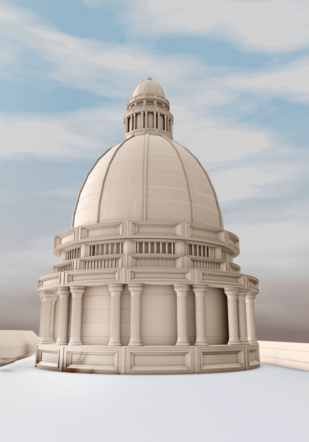 Roman style architecture 3D model | CGTrader