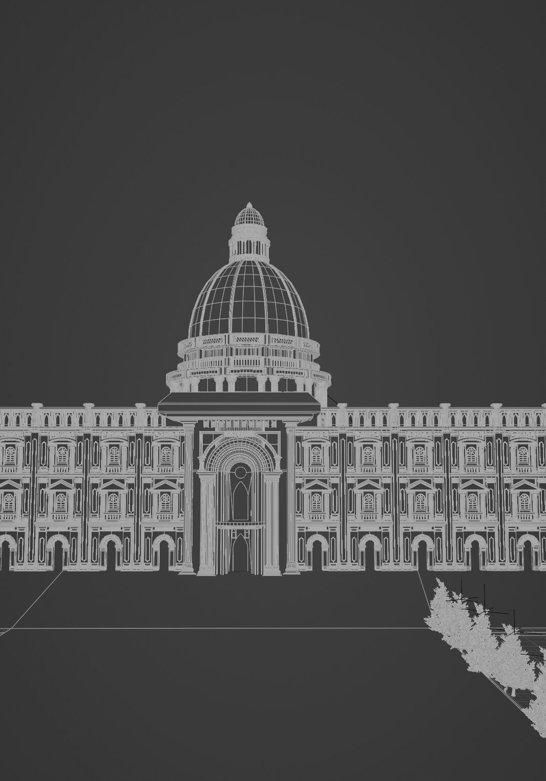 Roman style architecture 3D model | CGTrader