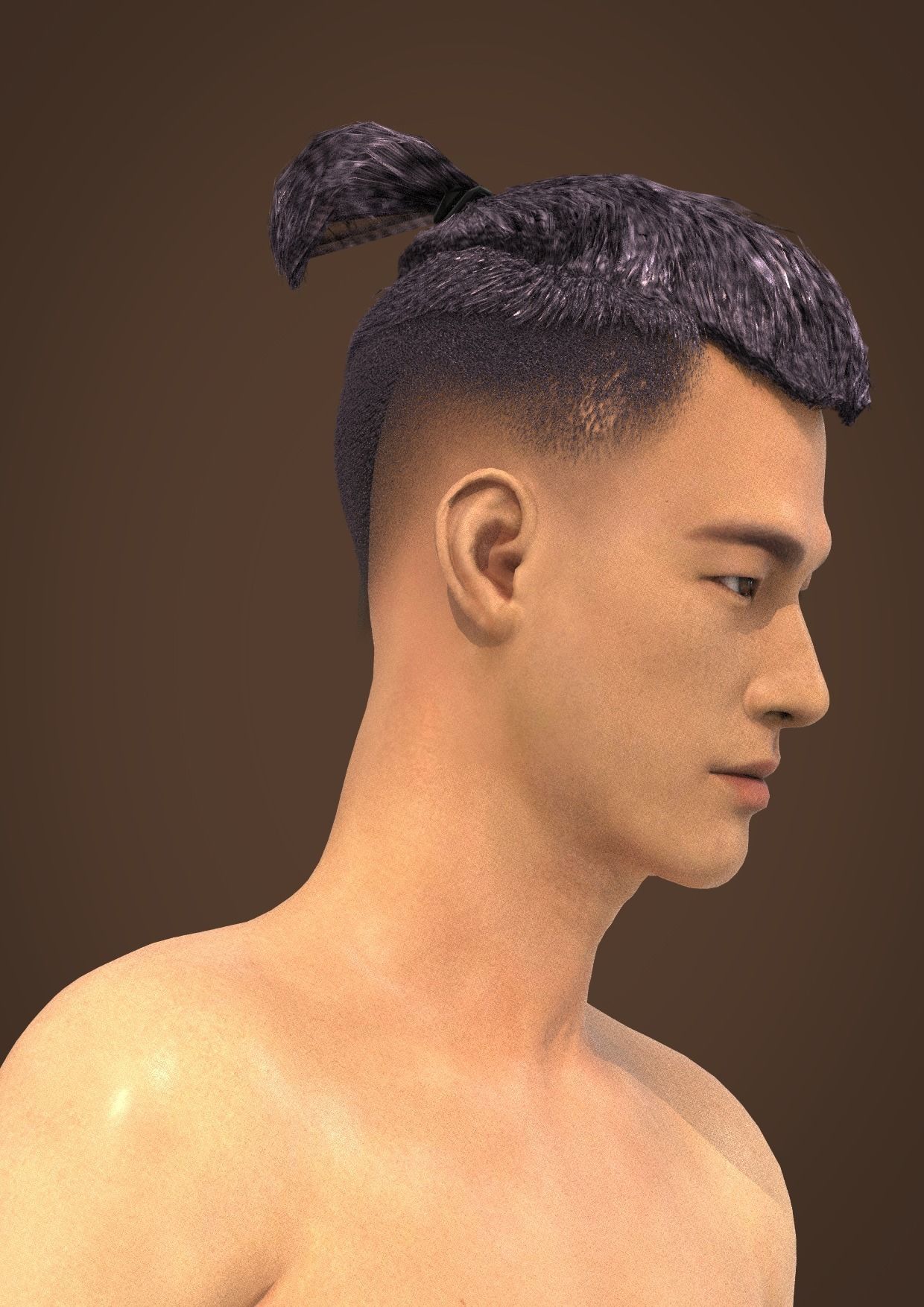 Men hair 020-MV2 for Jinho-MV2 3D model from Clo3D Software 3D model ...