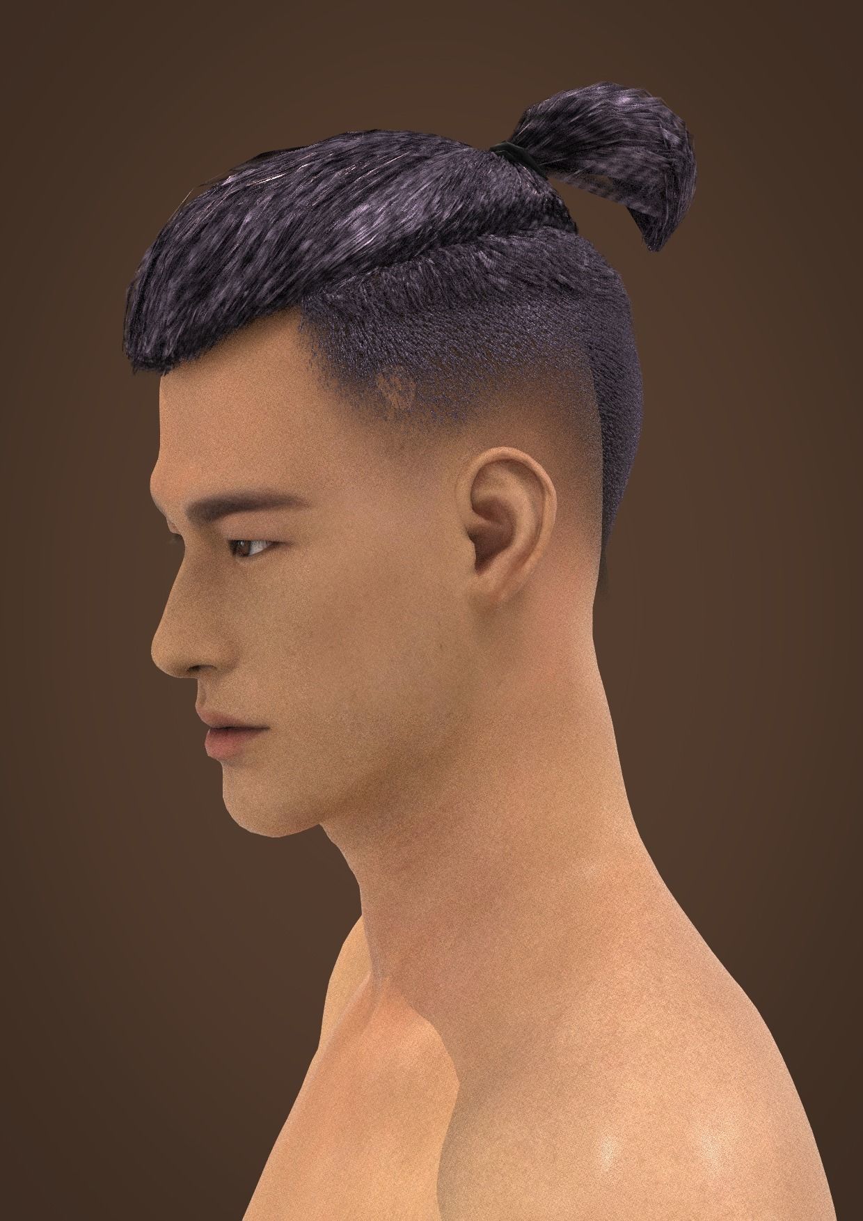 Men hair 020-MV2 for Jinho-MV2 3D model from Clo3D Software 3D model ...