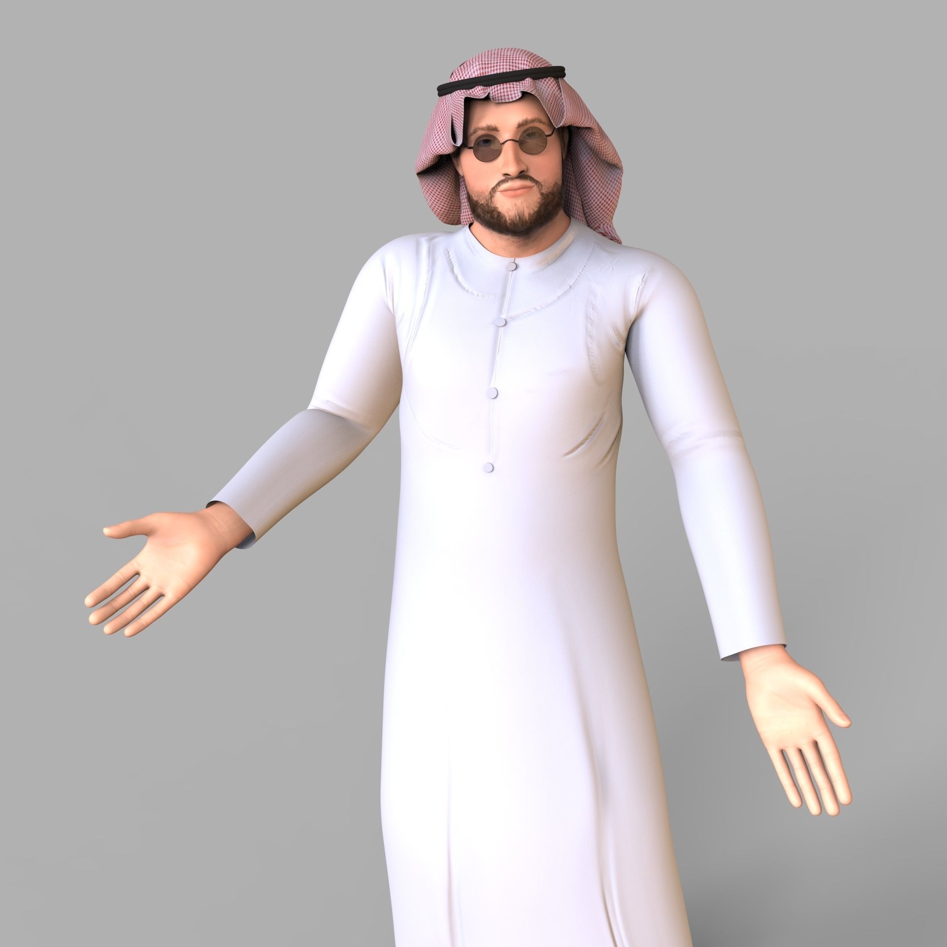 3D model Arab Character Pack VR / AR / low-poly | CGTrader