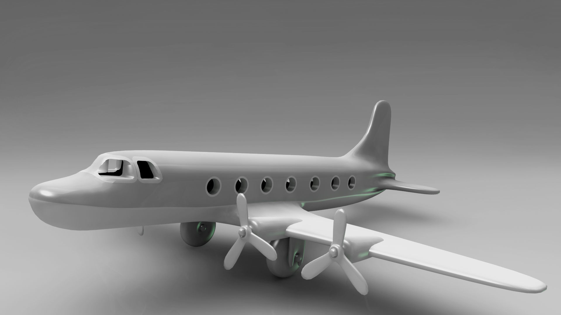 Toy airplane 3D model | CGTrader
