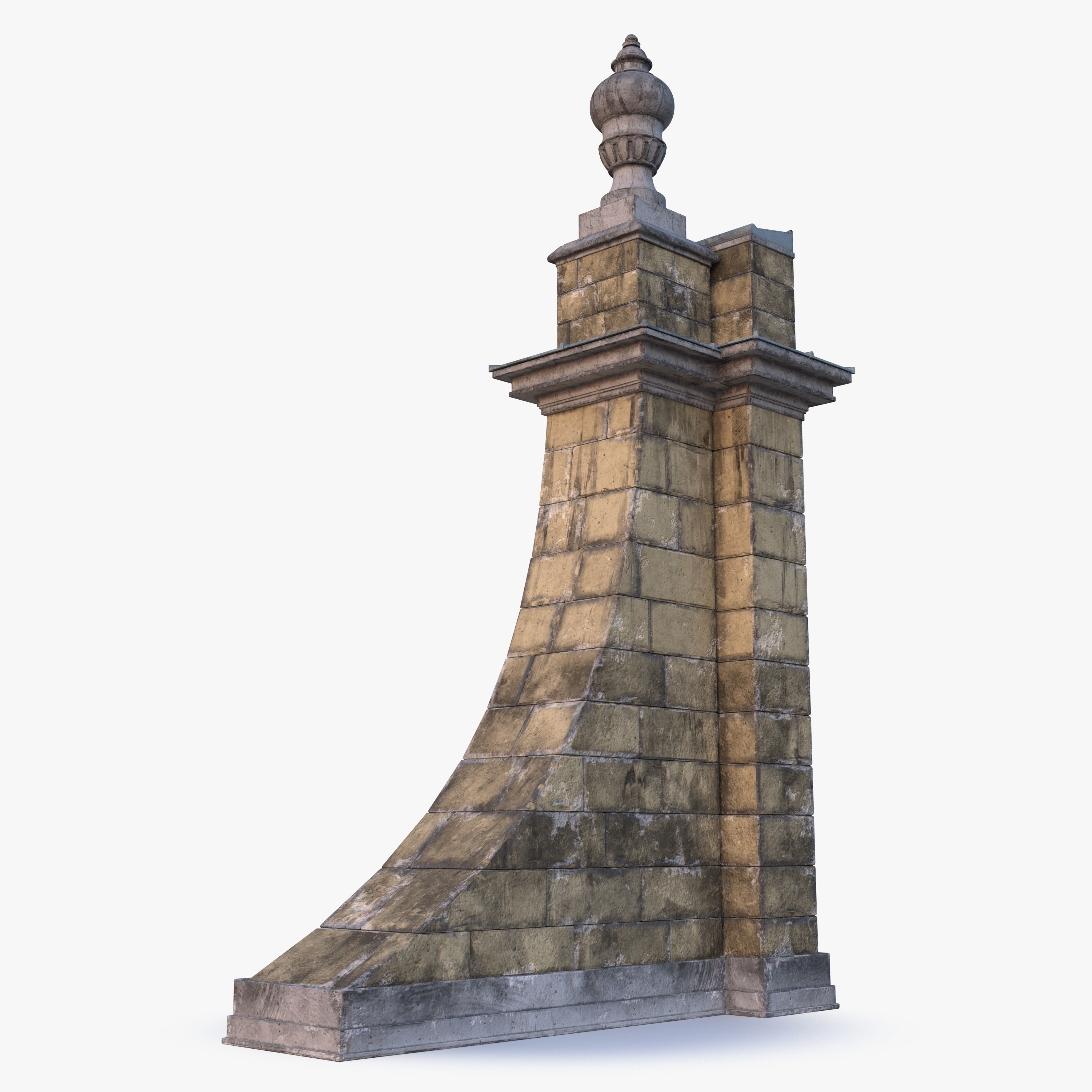 3D model Stone Pillar 0004 VR / AR / low-poly | CGTrader