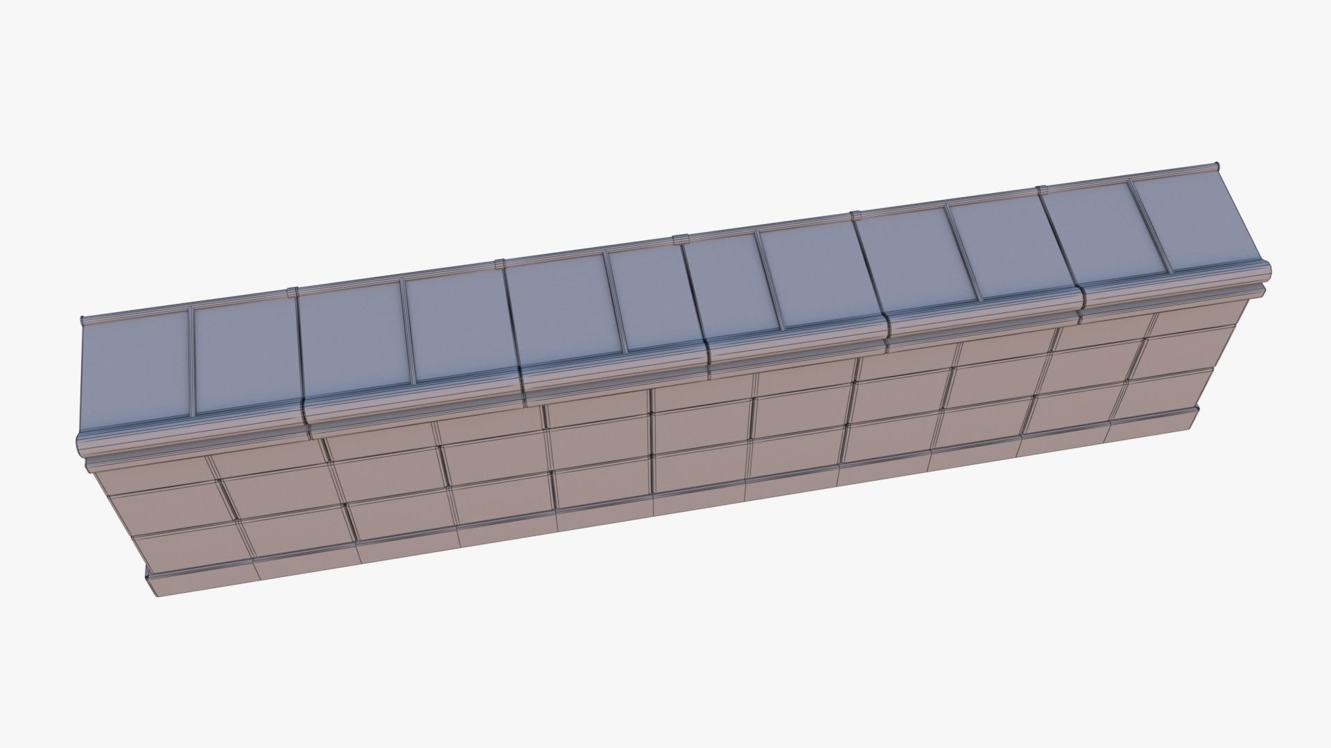 3D model Brick Wall 0003 Modular VR / AR / low-poly | CGTrader
