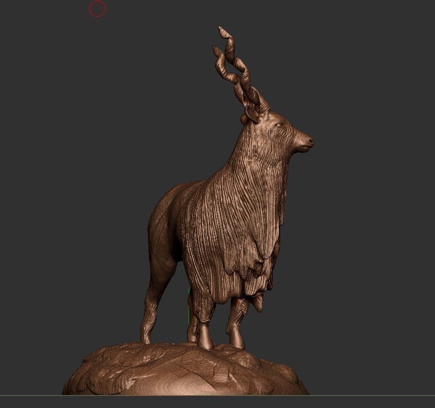 Markhor deer 3D model 3D printable | CGTrader