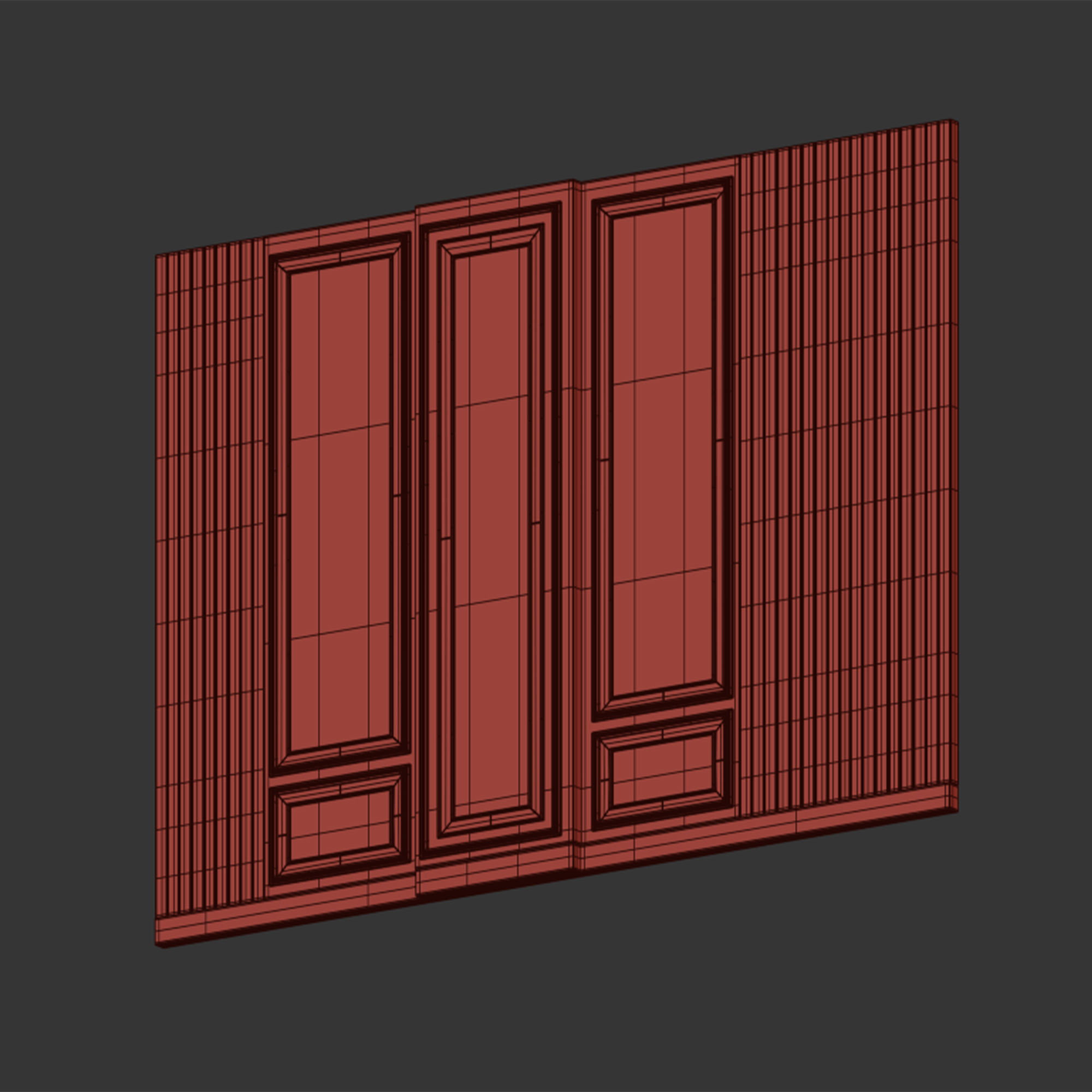 Name wall panels 29 3D model | CGTrader
