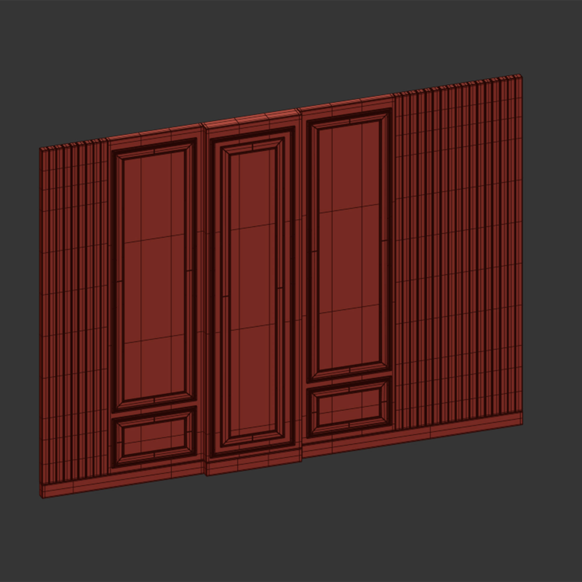 Name wall panels 29 3D model | CGTrader