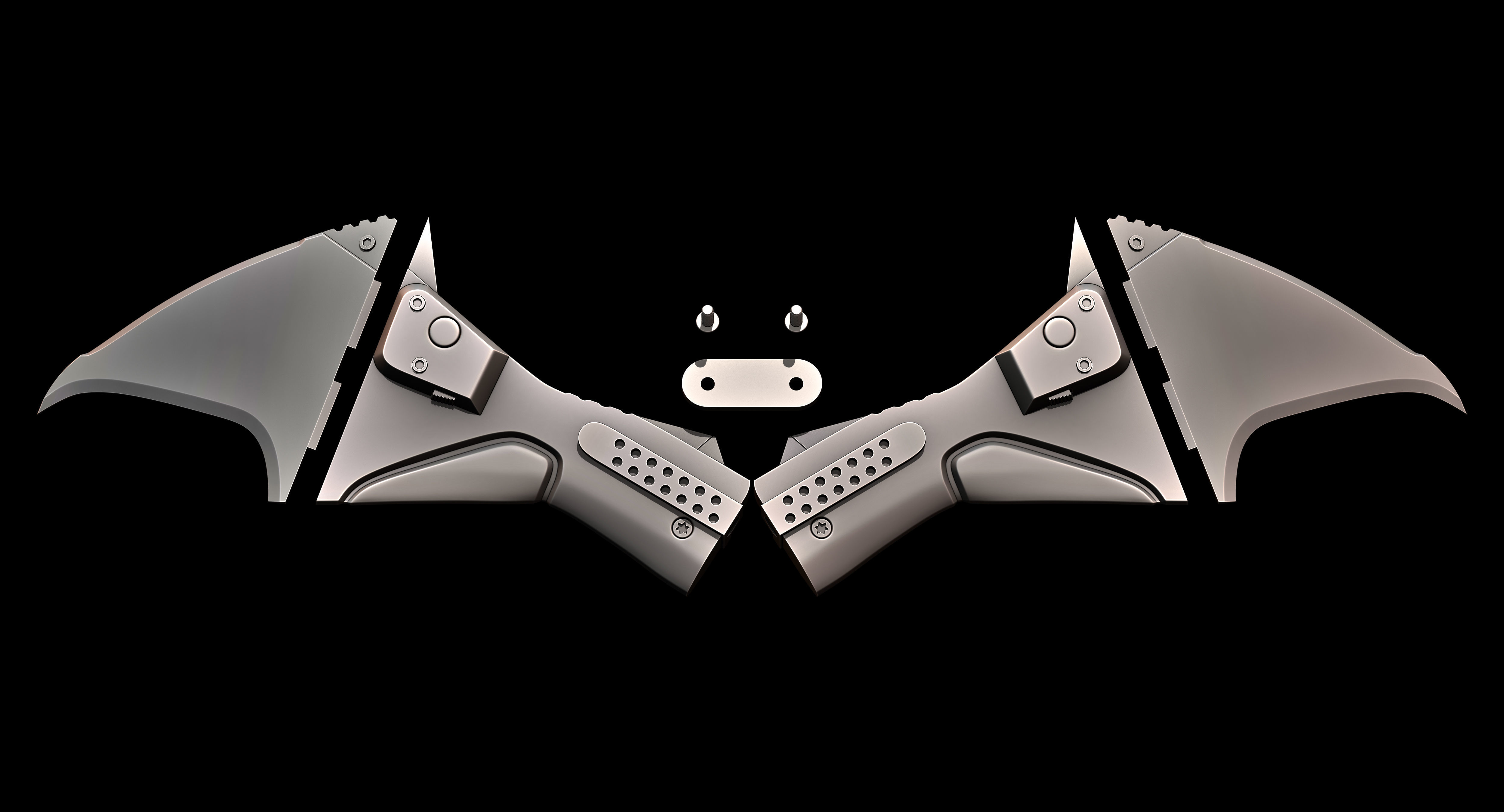 The Batman 2022 Chest Armor V3 for 3D Printing STL 3D model 3D ...