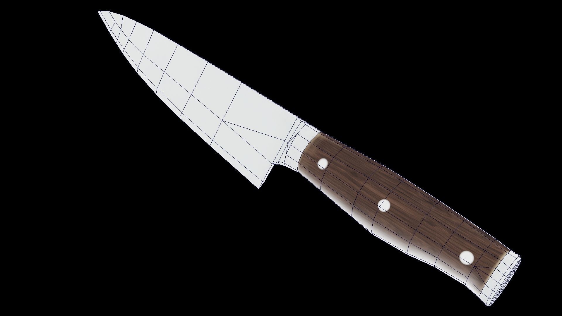 3D model Old Cooking Knife VR / AR / low-poly | CGTrader
