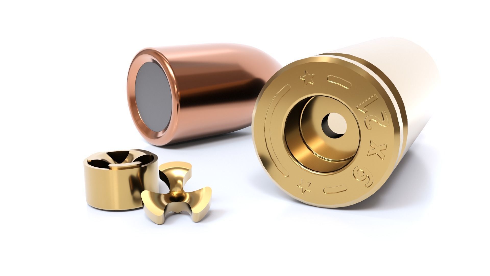 9x21 cartridge 3D model | CGTrader