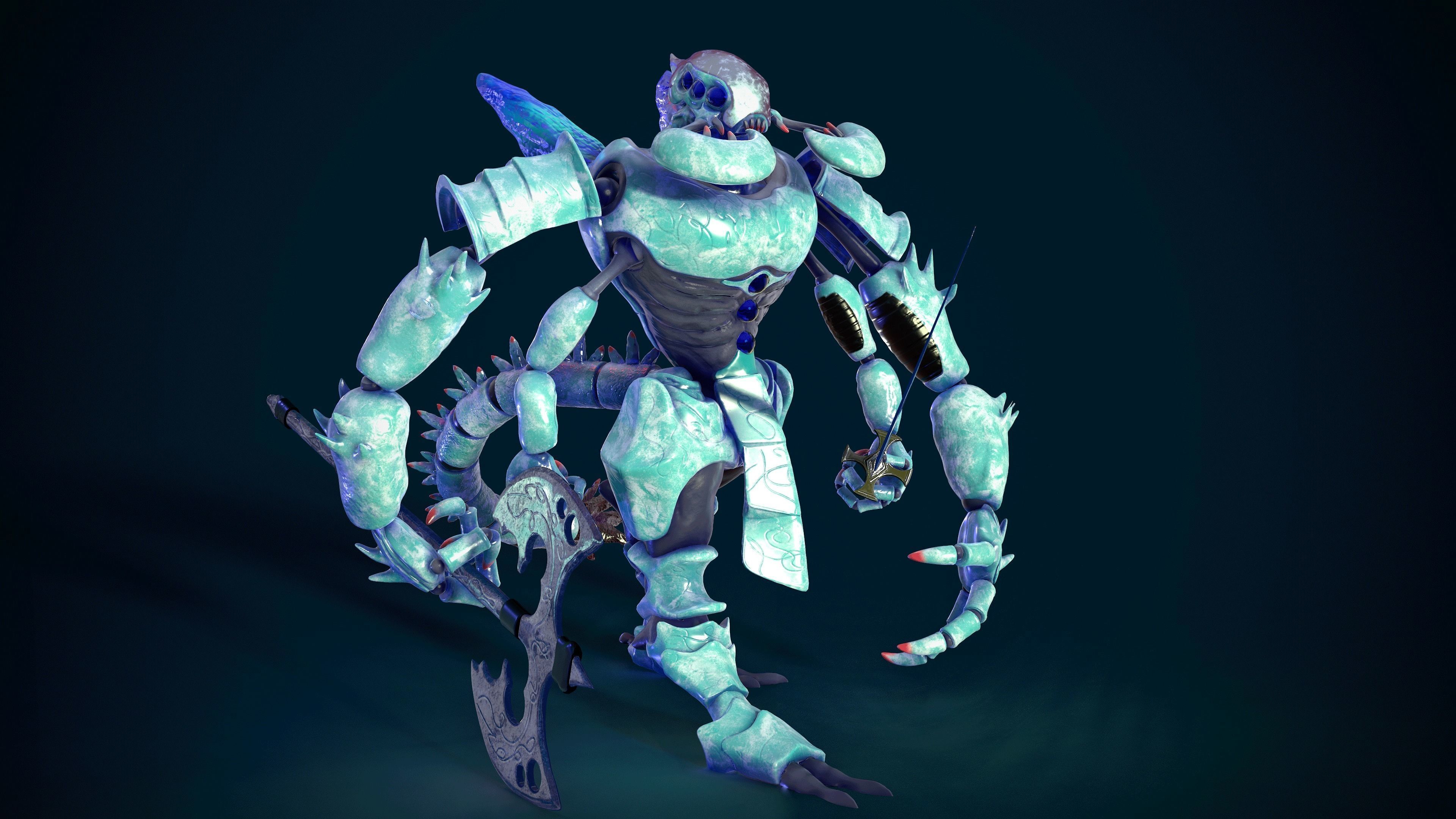 Cocytus Overlord 3D model animated | CGTrader