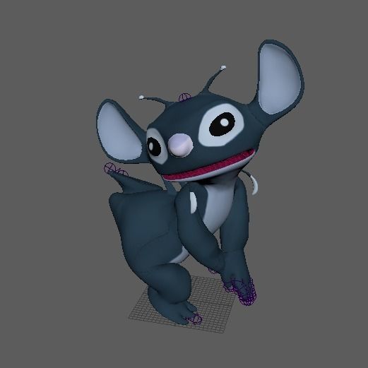 3D model stich stitch character VR / AR / low-poly | CGTrader