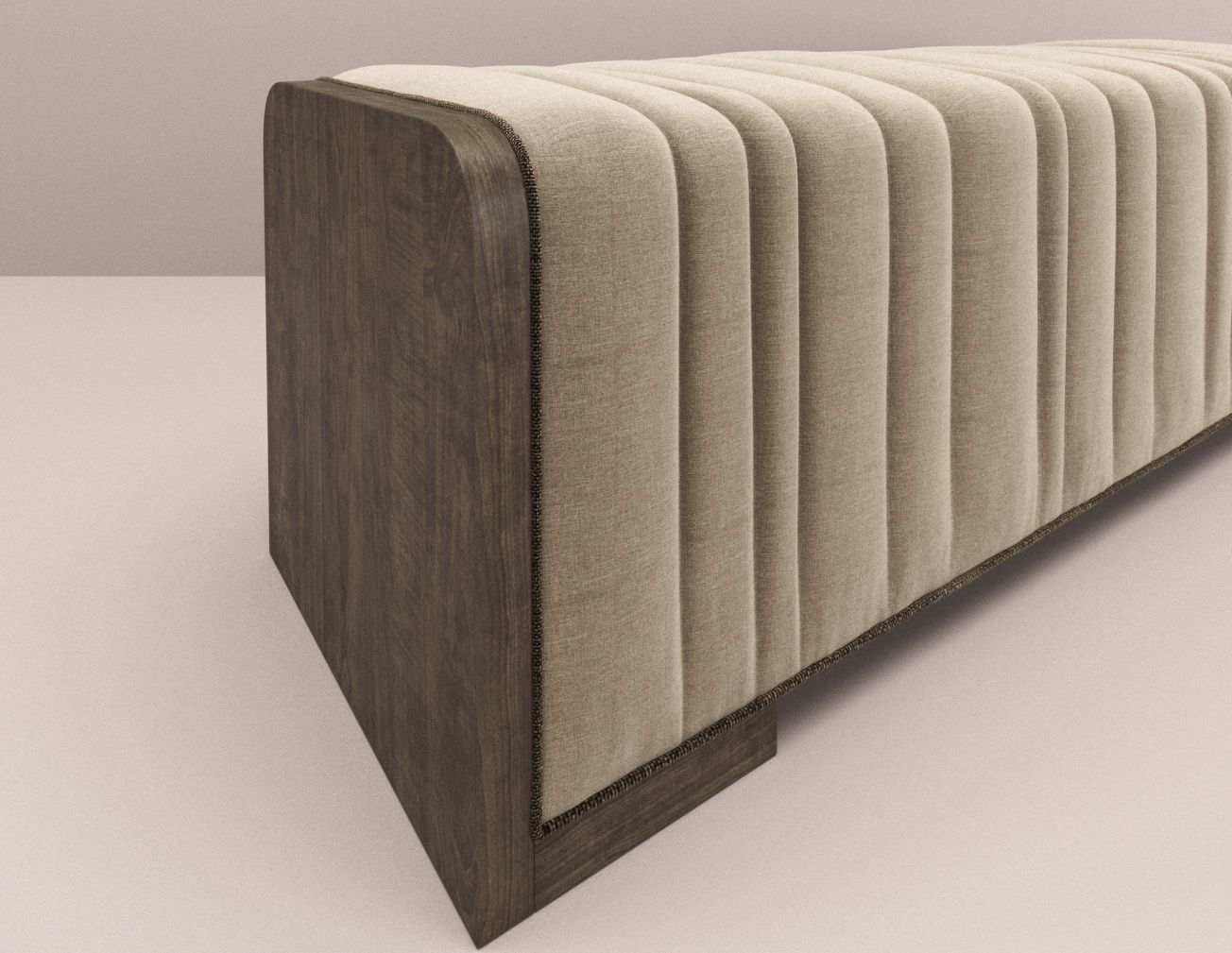 Bench Bernhardt Profile 3D model | CGTrader