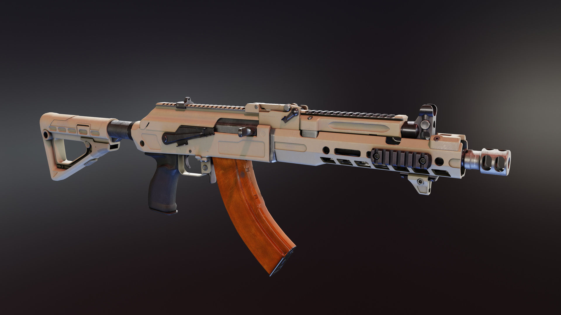 3D model Custom AK MB47 VR / AR / low-poly | CGTrader