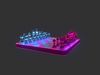 checkerboard neon chess board free 3D model | CGTrader