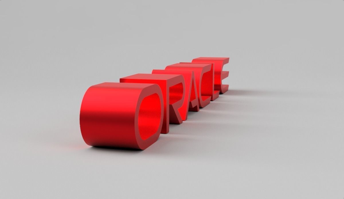 Oracle logo 3D model | CGTrader