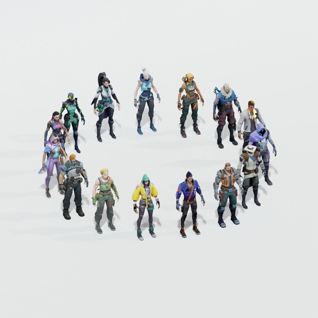 Valorant Character Pack 3D model | CGTrader