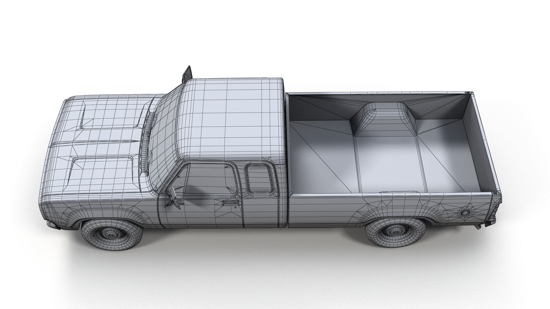 3D model Dodge Club Cab 1976 pickup VR / AR / low-poly | CGTrader