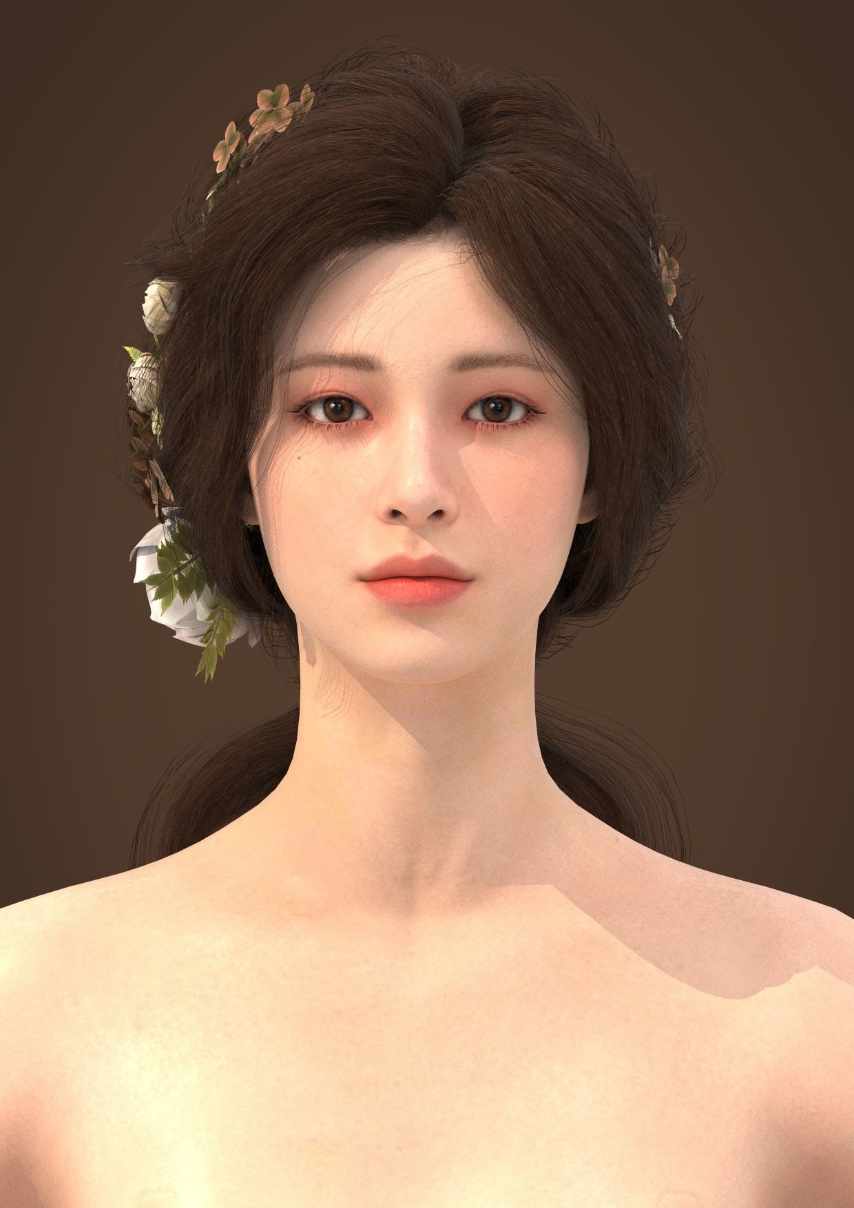 Long hair 011-FV2 for Yuna-FV2 3D model from 3DClo Software 3D model | CGTrader