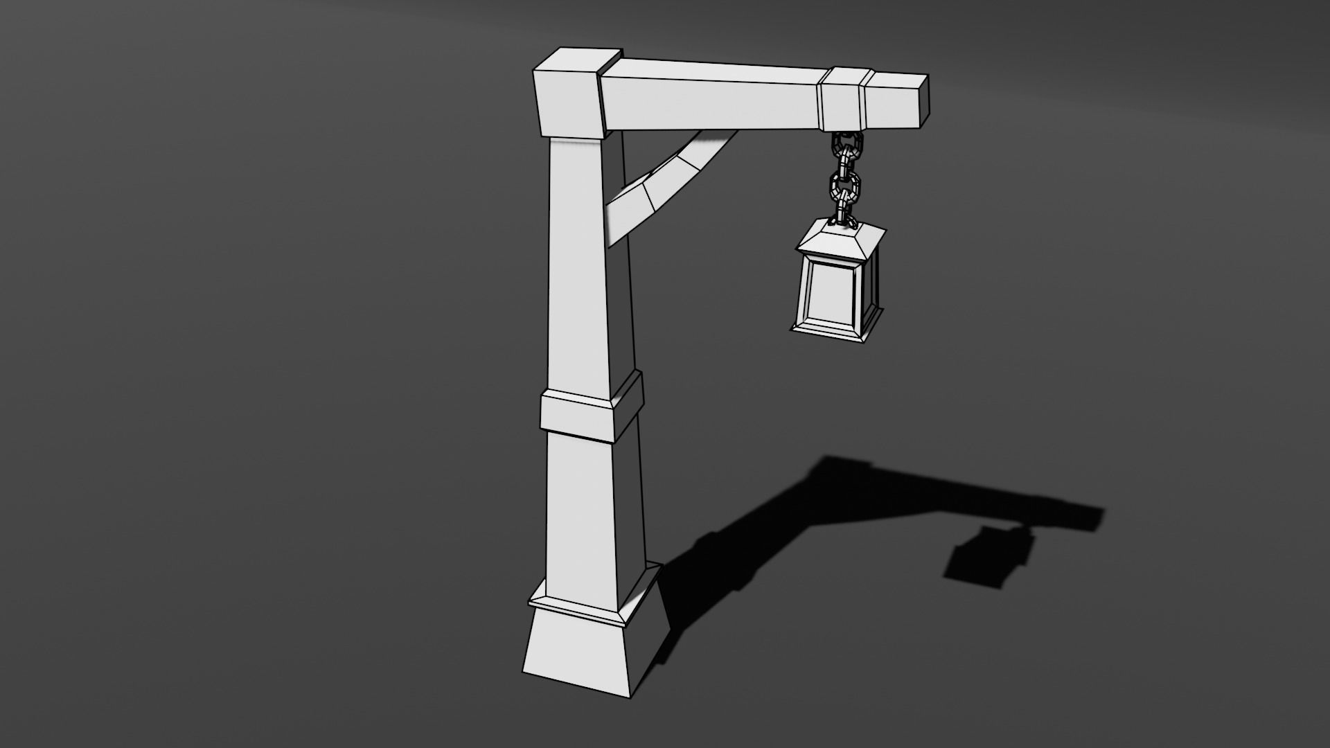 Stylized Lamp Post free VR / AR / low-poly 3D model | CGTrader