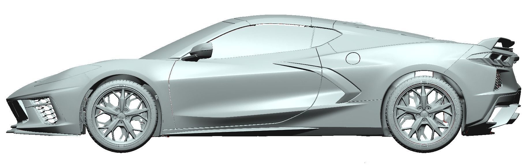 Chevrolet Corvette Premium 3LT 2020-Exterior - Scan model 3D model ...