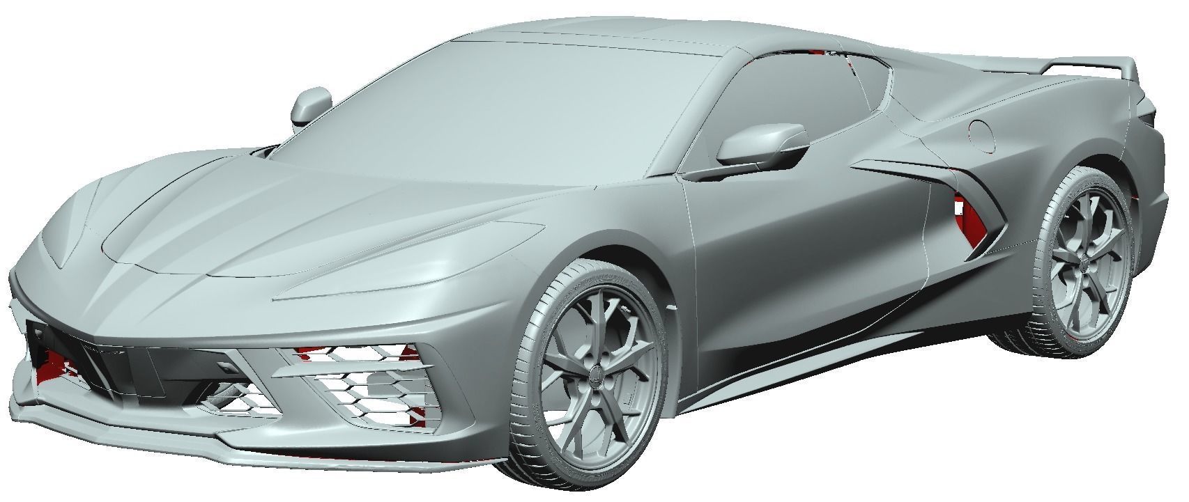 Chevrolet Corvette Premium 3LT 2020-Exterior - Scan model 3D model ...