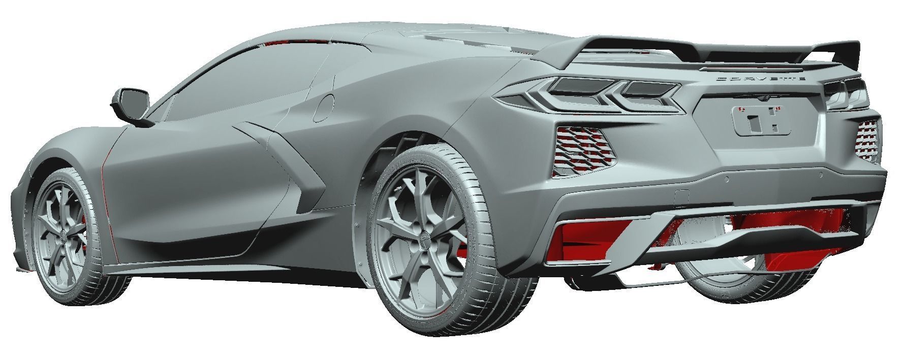 Chevrolet Corvette Premium 3LT 2020-Exterior - Scan model 3D model ...