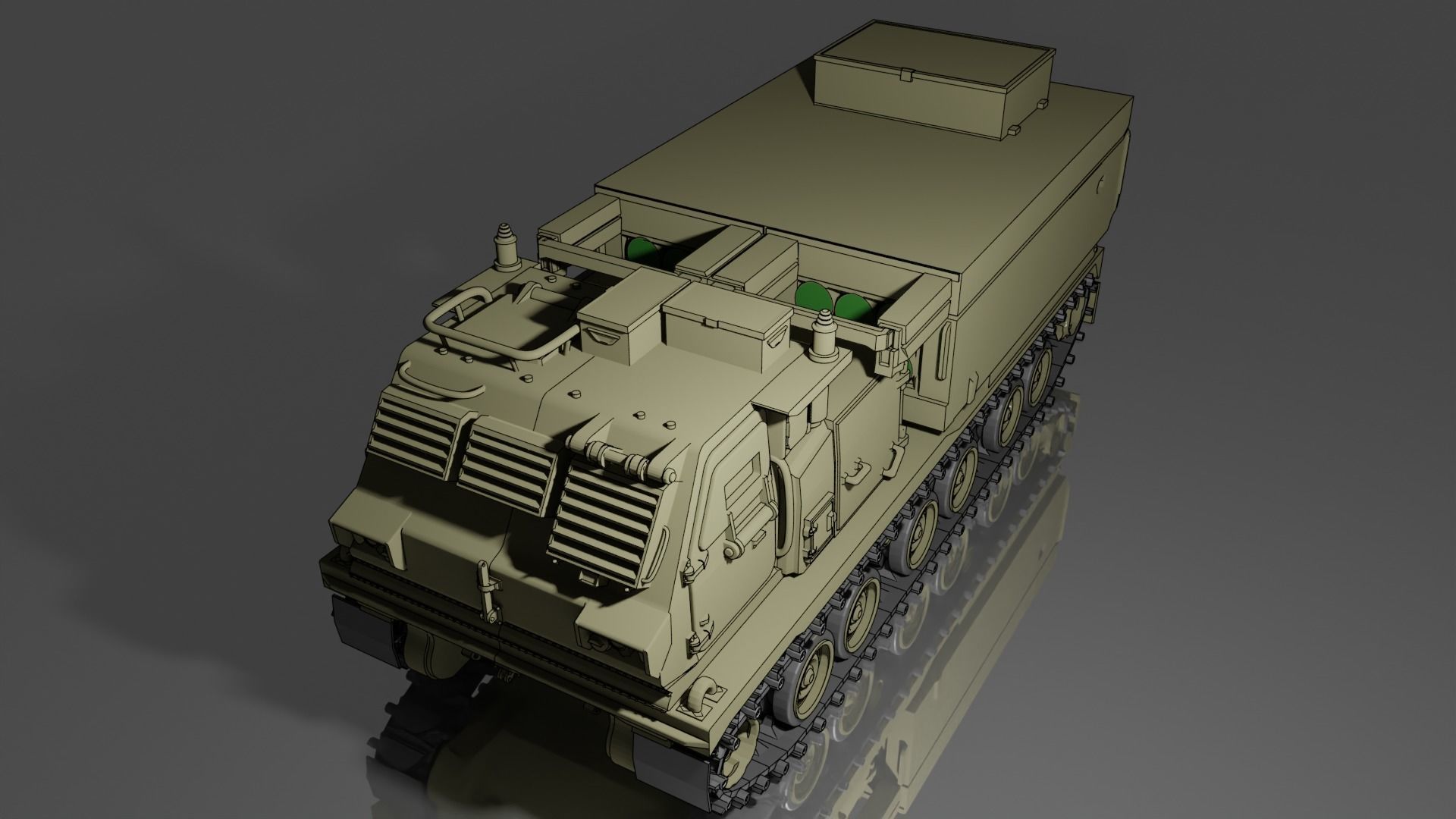 M270 MLRS 3D model - Ready to print 3D model 3D printable | CGTrader
