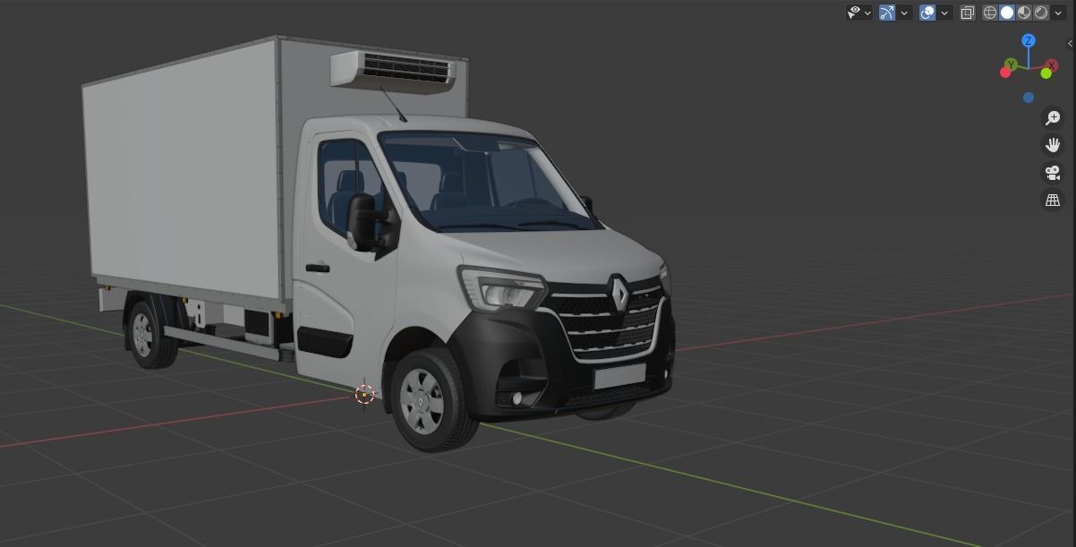 Renault Master 2020 BoxTruck FWD 3D model | CGTrader