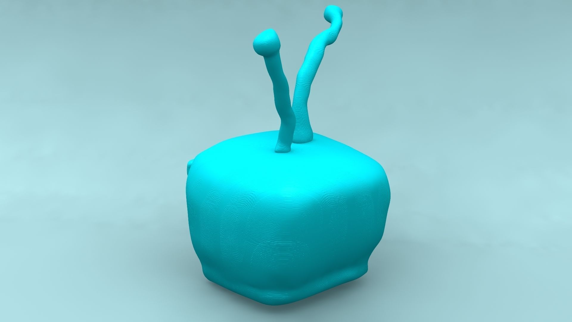 Plasticine TV 3D model | CGTrader
