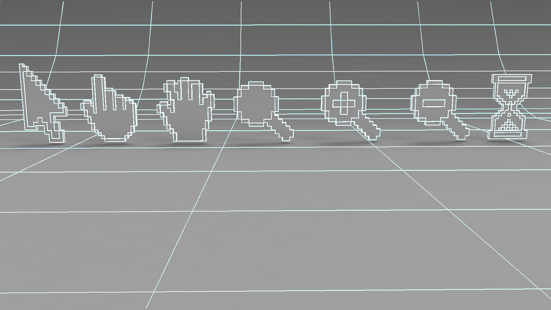 Cursor icons 3D model | CGTrader
