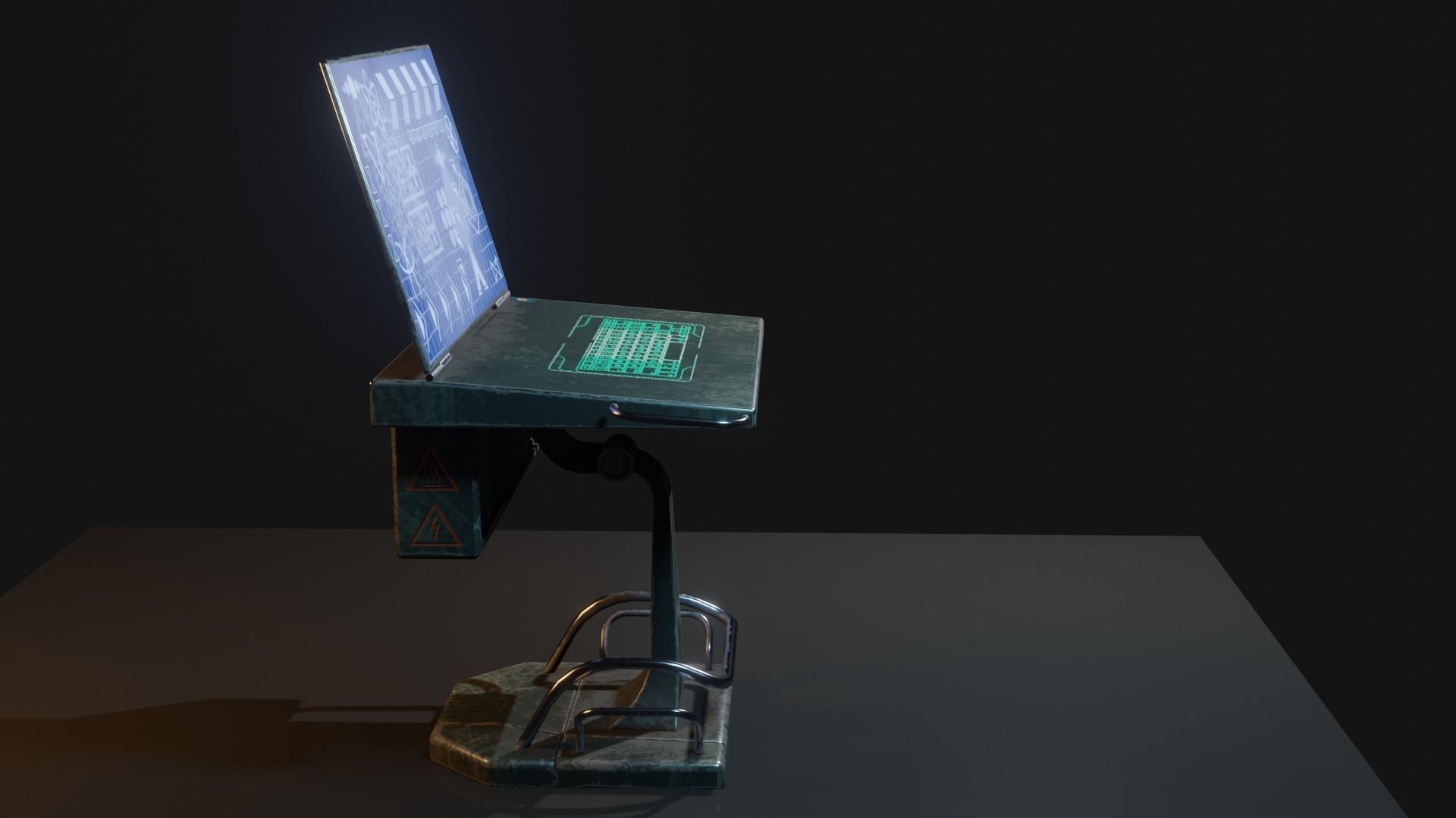 3D model Scifi Console VR / AR / low-poly | CGTrader