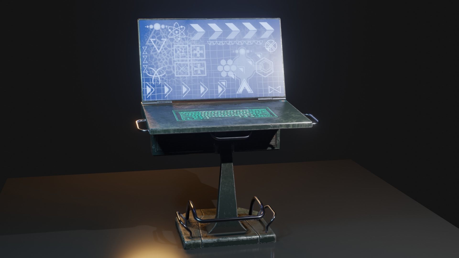 3D model Scifi Console VR / AR / low-poly | CGTrader