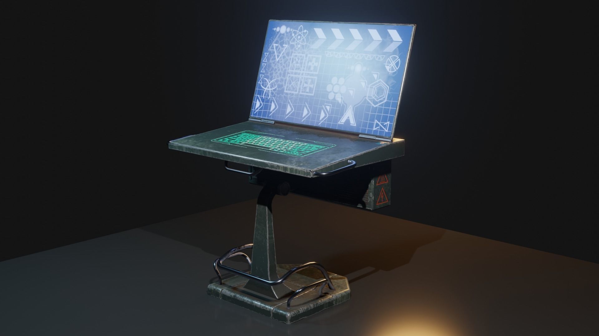 3D model Scifi Console VR / AR / low-poly | CGTrader