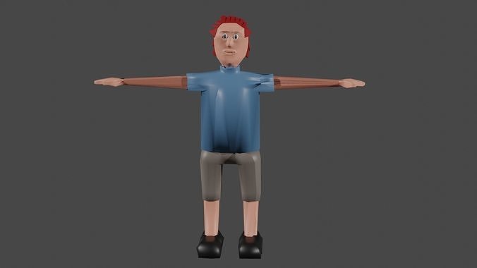 3D model character VR / AR / low-poly | CGTrader