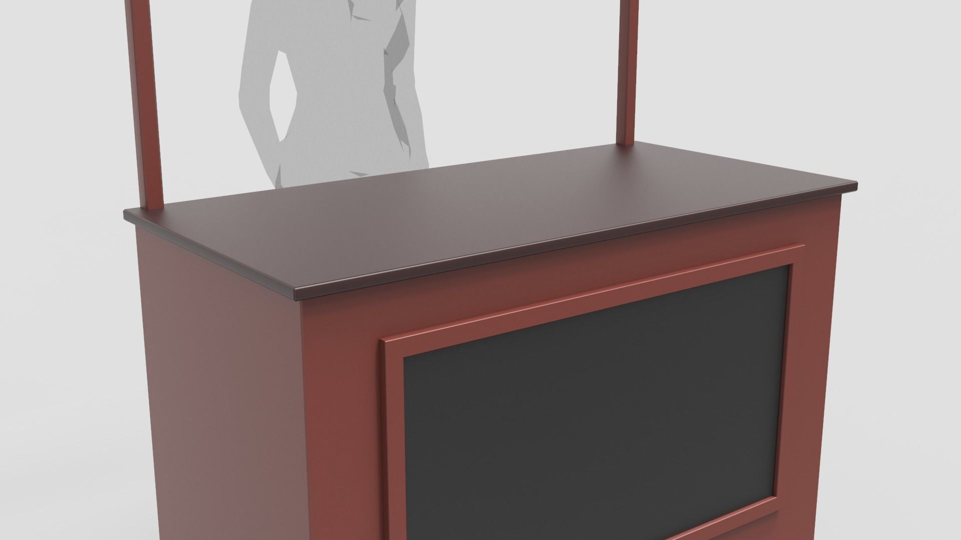 Wooden Small Booth 3D model | CGTrader