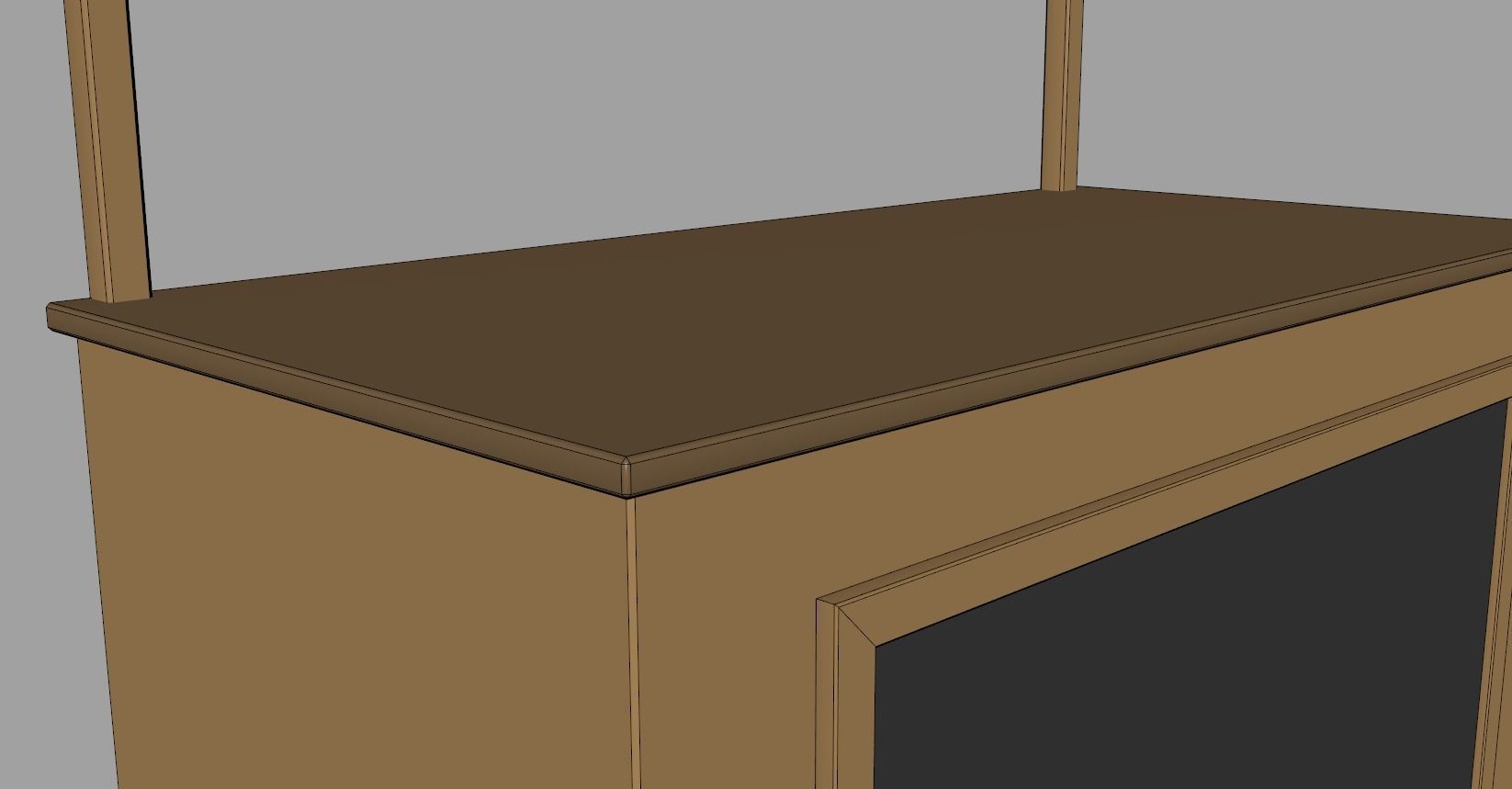 Wooden Small Booth 3D model | CGTrader