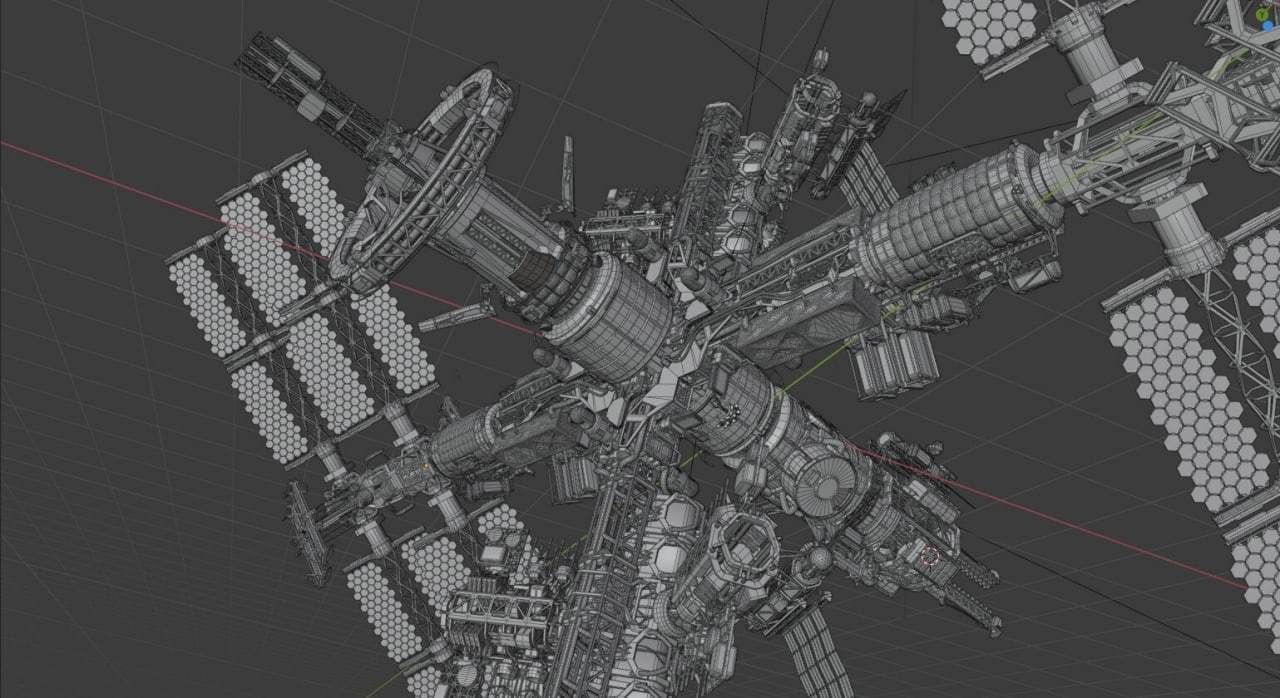 Space station 3D model rigged | CGTrader