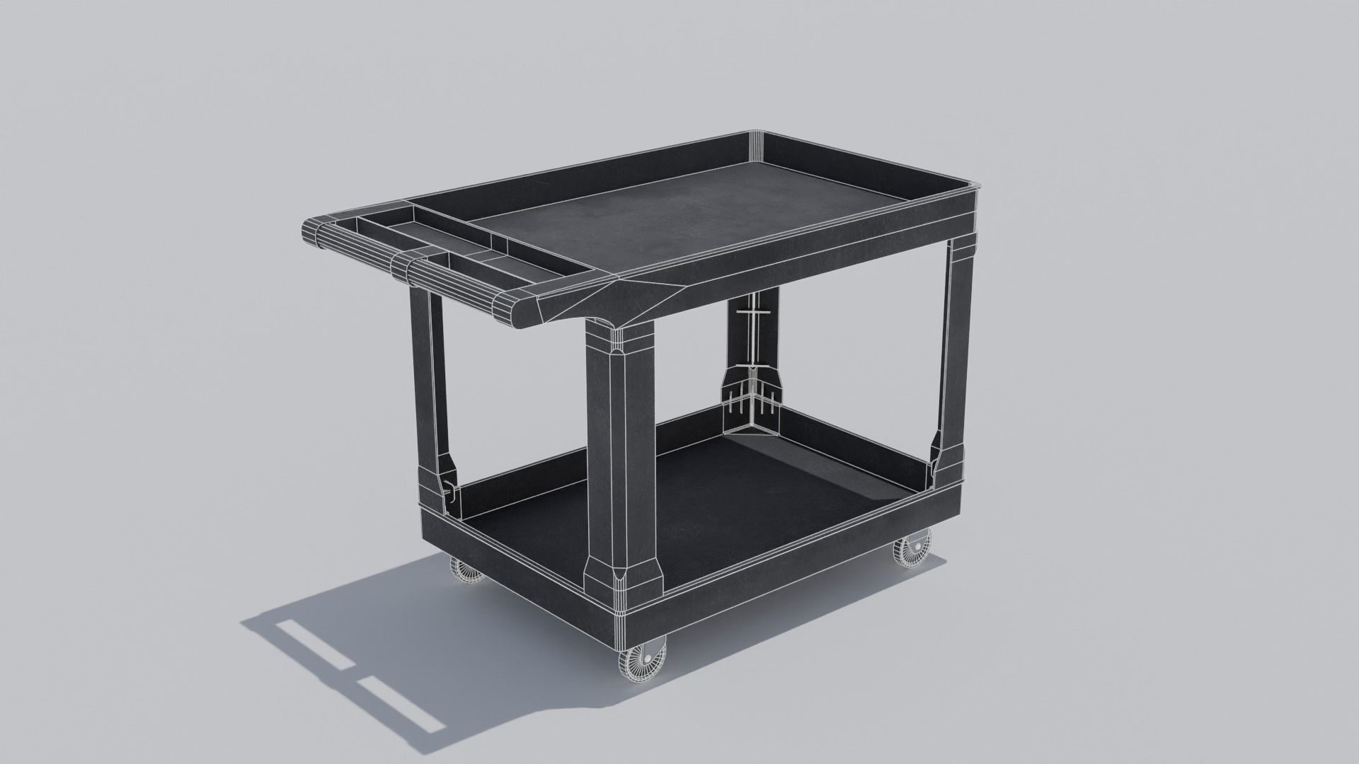 3D model Industrial Utility Cart with 4k Textures VR / AR / low-poly ...