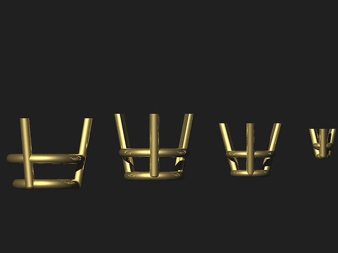 3 prong basket setting 3D model 3D printable | CGTrader