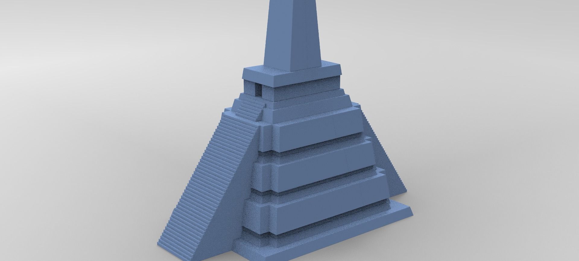 Aztec pyramid low poly 3D model | CGTrader