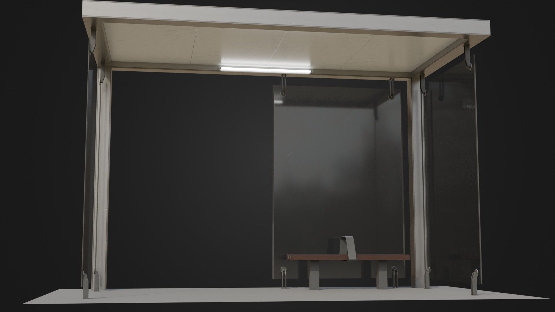 3D model Japanese Bus stop 02 VR / AR / low-poly | CGTrader