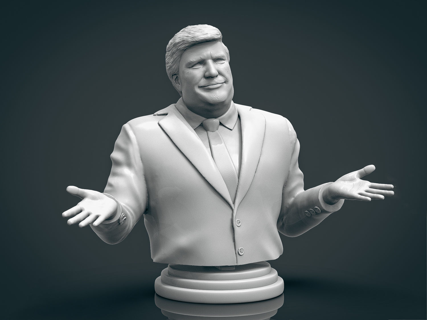 Donald Trump 3D Printable Bust 3D model 3D printable | CGTrader