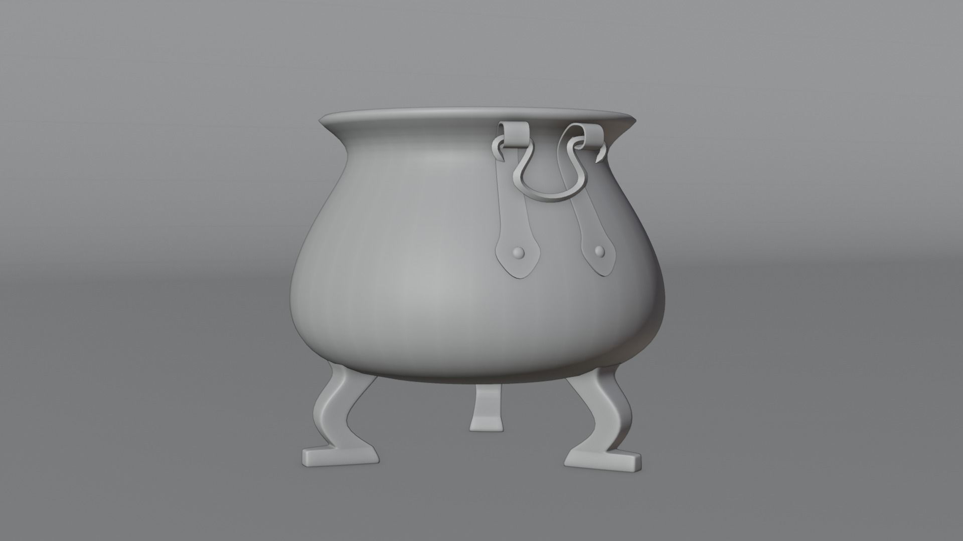 Forged Iron Cauldron with 4K Textures 3D model | CGTrader