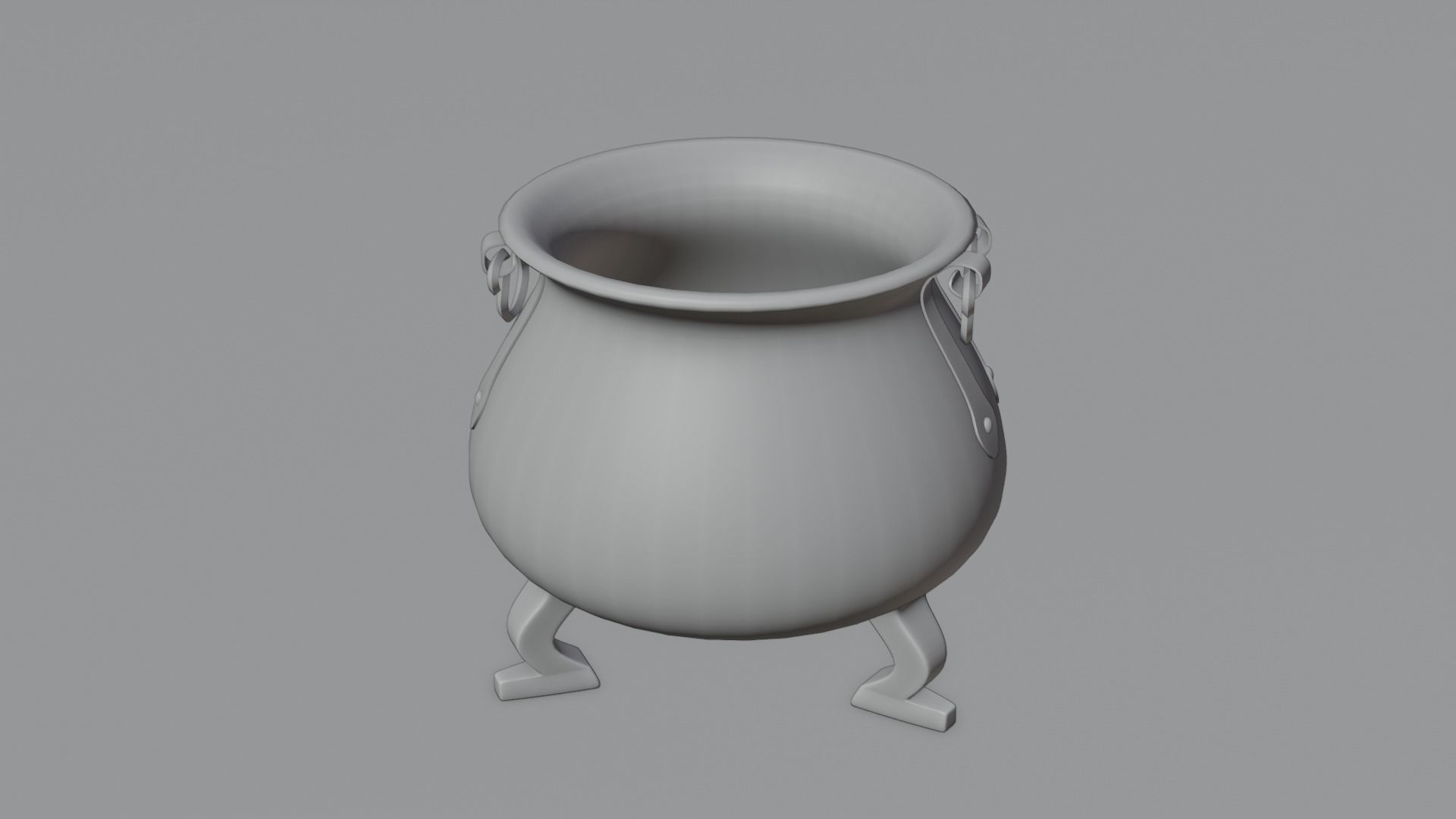 Forged Iron Cauldron with 4K Textures 3D model | CGTrader
