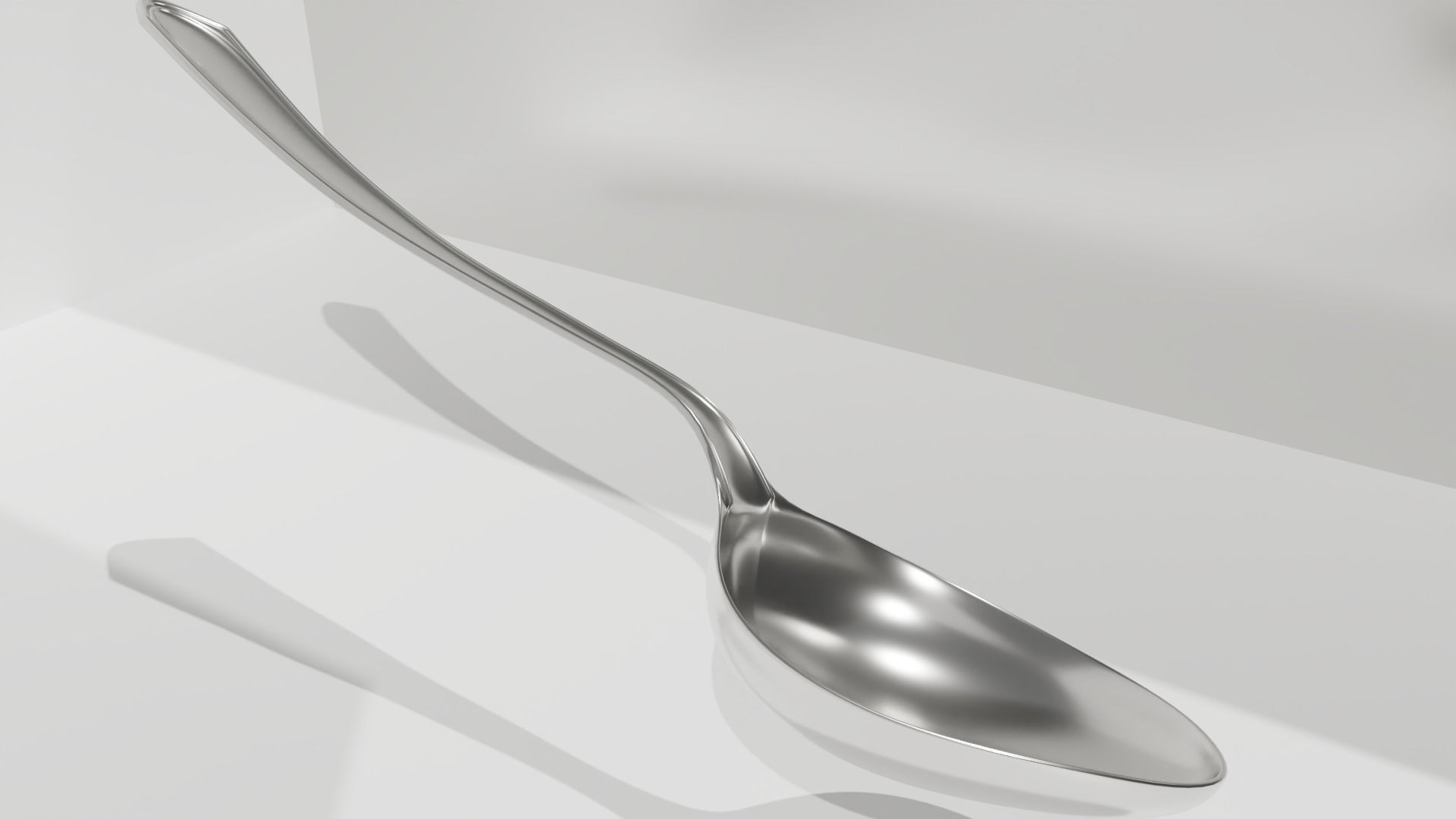 Spoon Metal Spoon 3D model | CGTrader