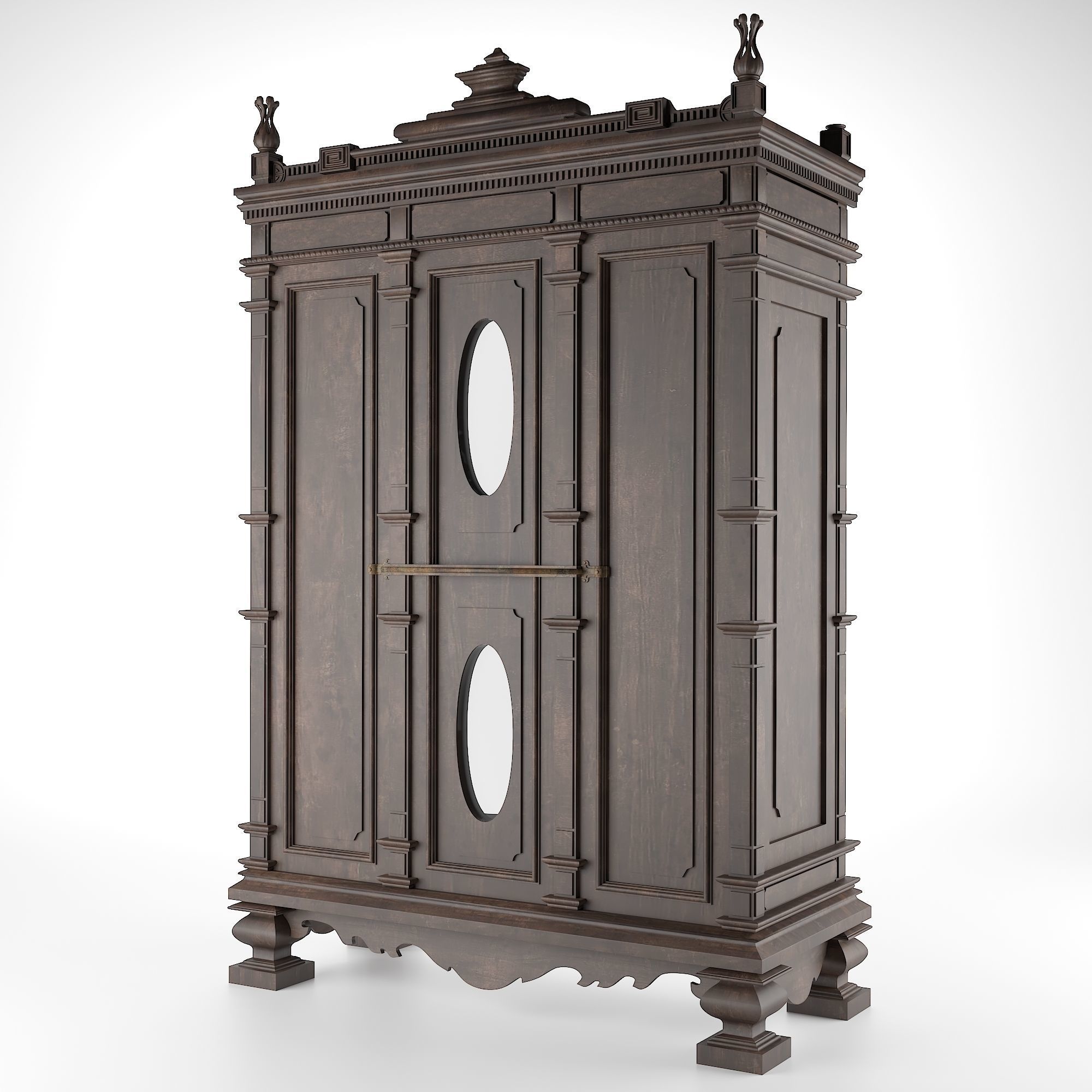 indochine cabinet 01 3D model animated | CGTrader