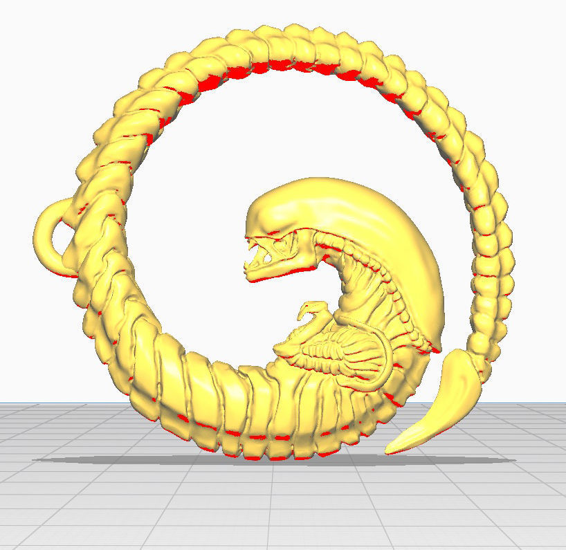 Alien germ xenomorph keychain stl 3d printable 3D model 3D printable ...